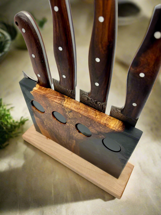 Magnetic Knife Block (Custom Order) – MacArthur Woodworks