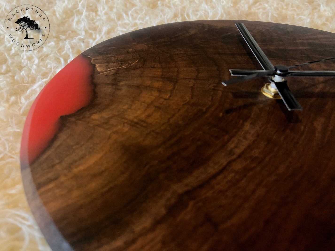 Live Edge/Resin Clock (Custom Order) – MacArthur Design Co.