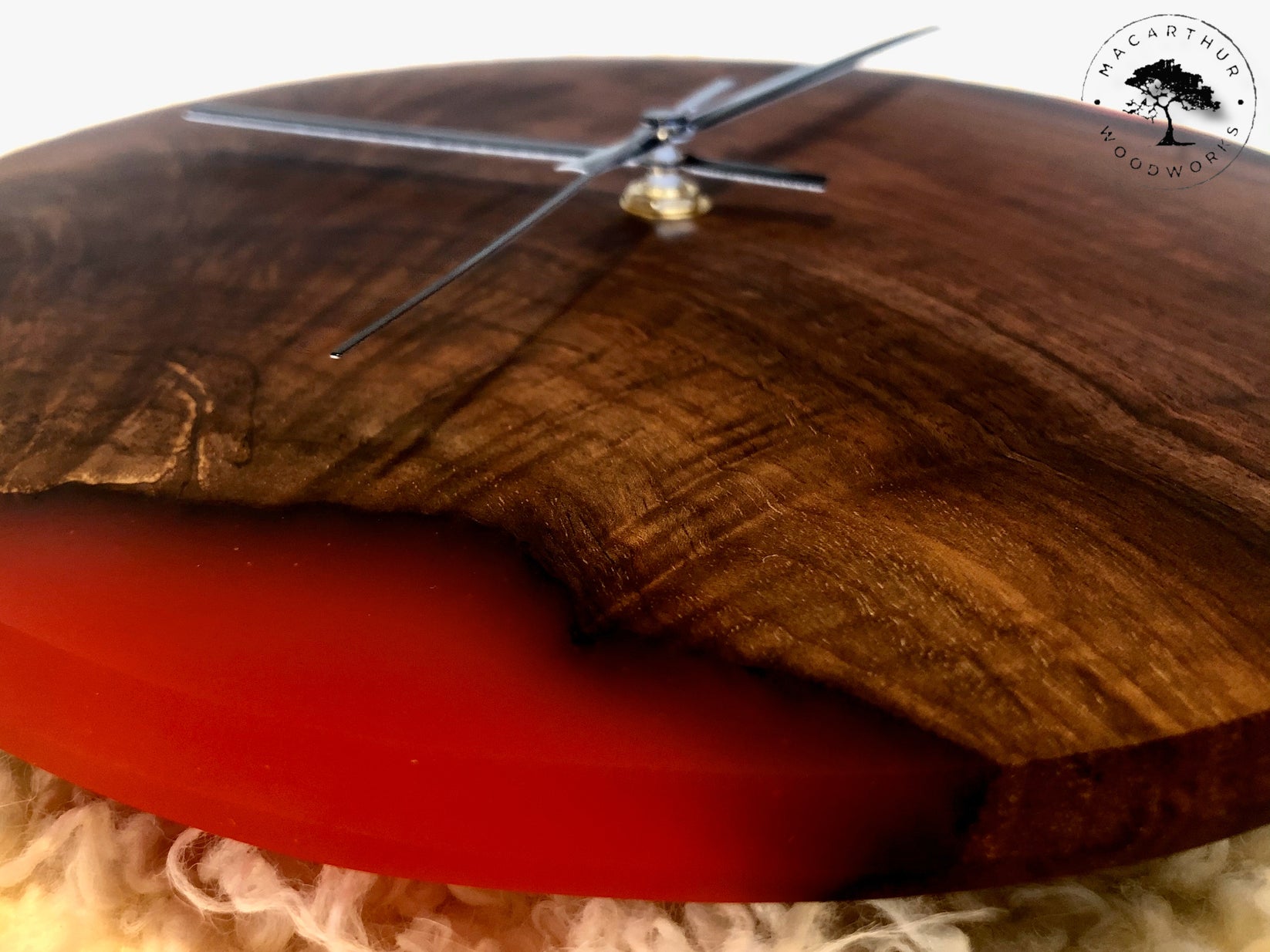 Live Edge/Resin Clock (Custom Order) – MacArthur Design Co.