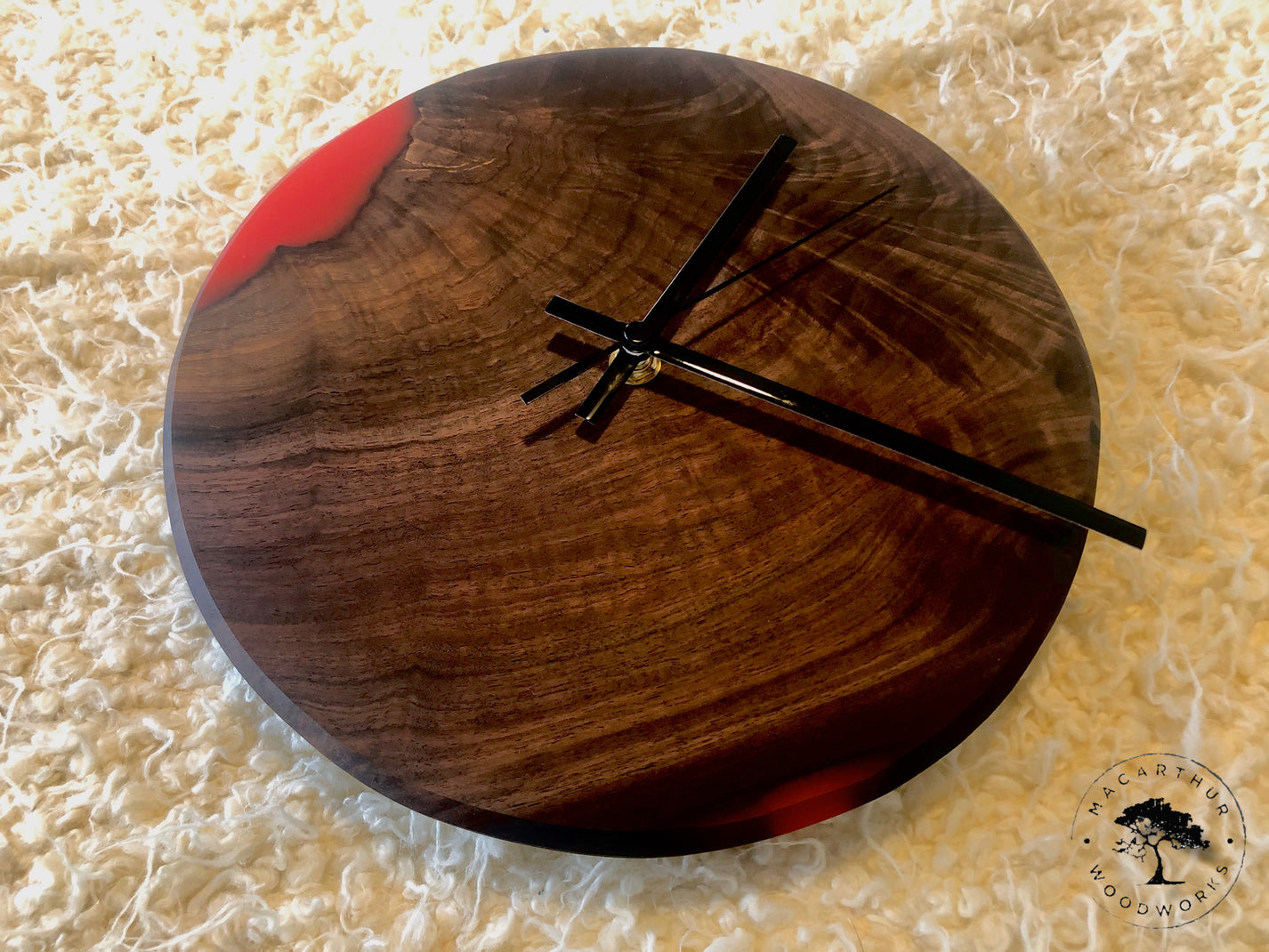 Live Edge/Resin Clock (Custom Order) – MacArthur Design Co.
